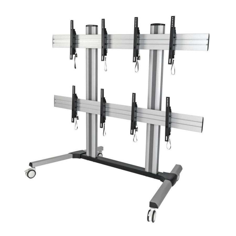 DS007 Trolley Display TV Stand For Exhibitions/Office/Conference ...